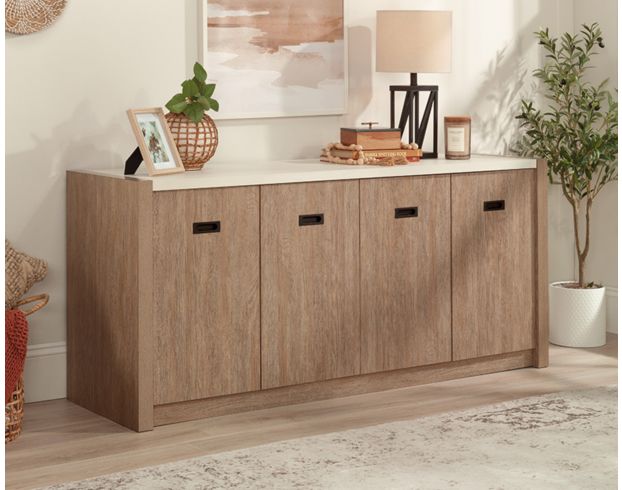 Sauder Dixon City Brushed Oak Credenza