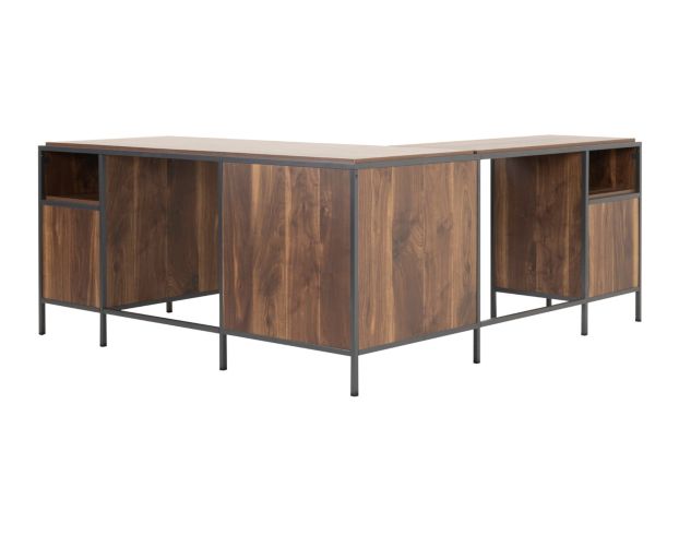 Sauder Nova Loft Grand Walnut Corner Desk