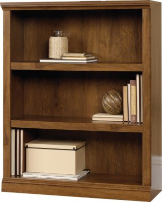 Sauder Select 3-Shelf Oiled Oak Bookcase | Homemakers