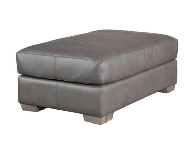 Smith Brothers Of Berne Inc. 8000 Series Gray Genuine Leather Ottoman