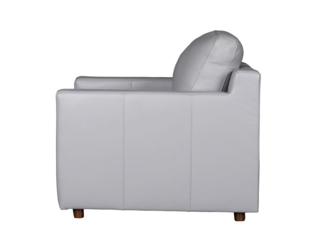 Simon Li J856 Gray Genuine Leather Chair | Homemakers