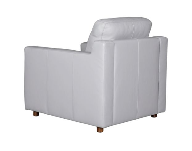 Simon Li J856 Gray Genuine Leather Chair | Homemakers