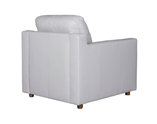 Simon Li J856 Gray Genuine Leather Chair | Homemakers
