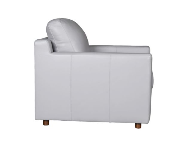 Simon Li J856 Gray Genuine Leather Chair | Homemakers