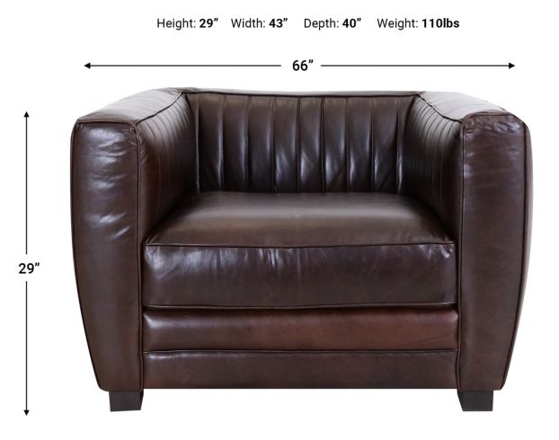 Soft Line America 7640 Collection 100% Leather Maxi Chair | Homemakers