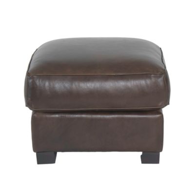 Soft Line America 7530 Collection Genuine Leather Chestnut Ottoman ...
