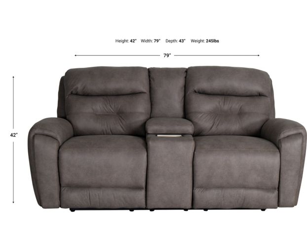 Southern Motion Point Break Power Reclining Loveseat with Console ...