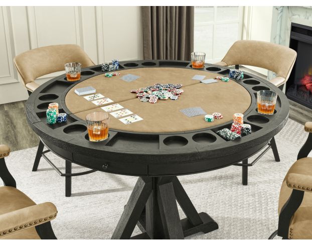 Steve Silver Rylie 5-Piece Black Counter Game Table Set