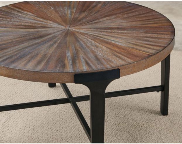Steve Silver Chevron Round Cocktail Table | Homemakers