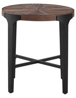 Steve Silver Chevron Round End Table | Homemakers