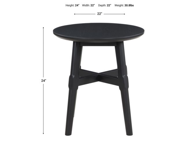 Steve Silver Oslo Black End Table | Homemakers