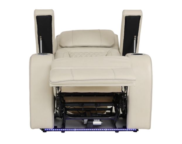 Synergy K2277 Collection Livorno Pearl Leather Power Recliner Homemakers