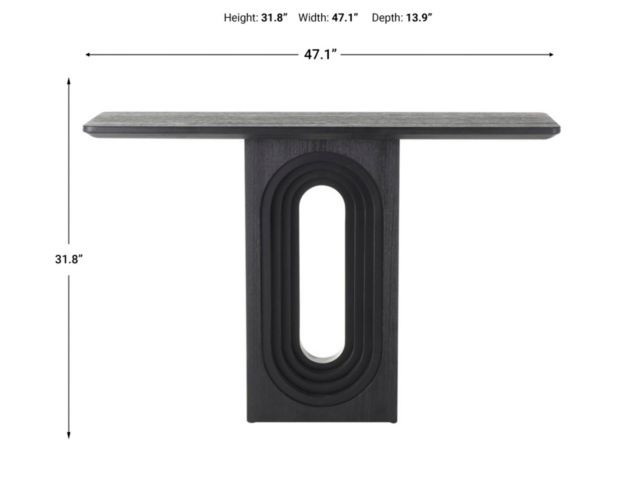 Uma Enterprises, Inc Enzo Black Console Table | Homemakers
