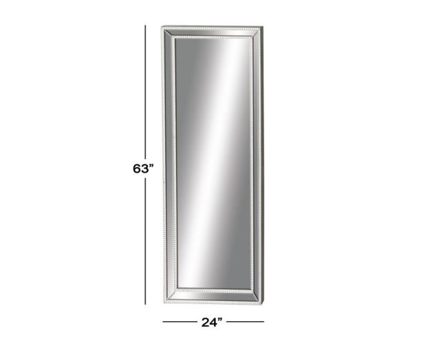 Uma Silver Floor Leaner Mirror | Homemakers