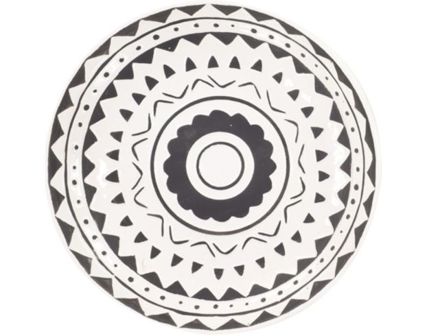 Uma Black & White Wall Plate (Set Of 2) | Homemakers
