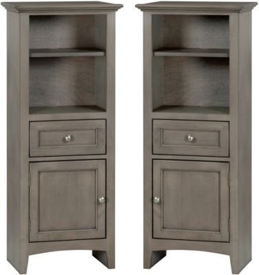 Whittier Wood McKenzie Fieldstone Bookcase Piers (Set Of 2) | Homemakers